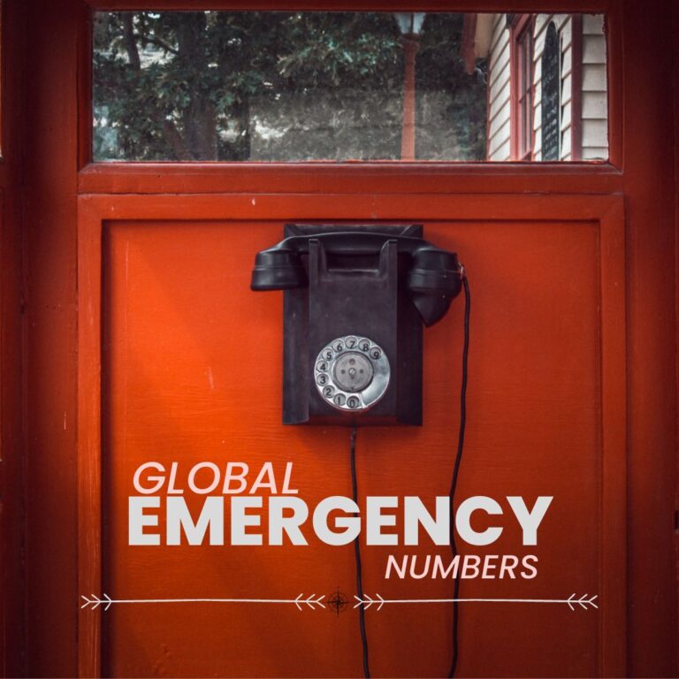 Global Emergency Numbers - Bag Lady Meredith San Diego - Solo Female ...